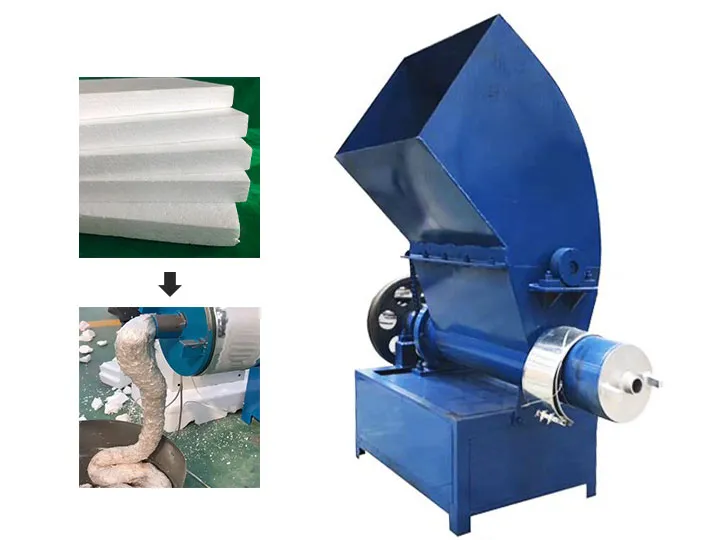 Styrofoam Polystyrene shredding Machine Foam Crushing Machine